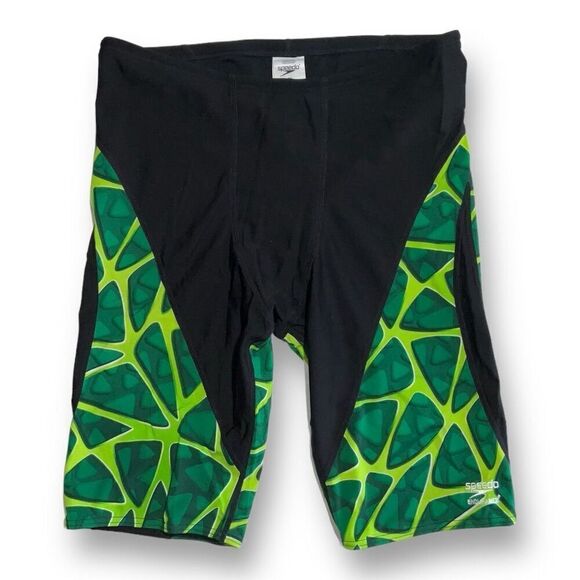 Speedo | Swim | Speedo Endurance Mens Jammer Swimsuit Green Caged Out ...